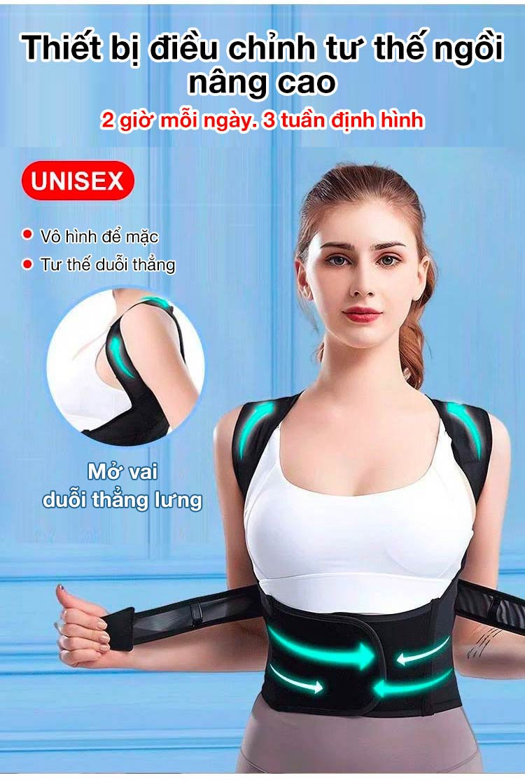 Các chuyên gia y tế Mỹ khuyên dùng-Đai điều chỉnh tư thế chuyên nghiệp ...